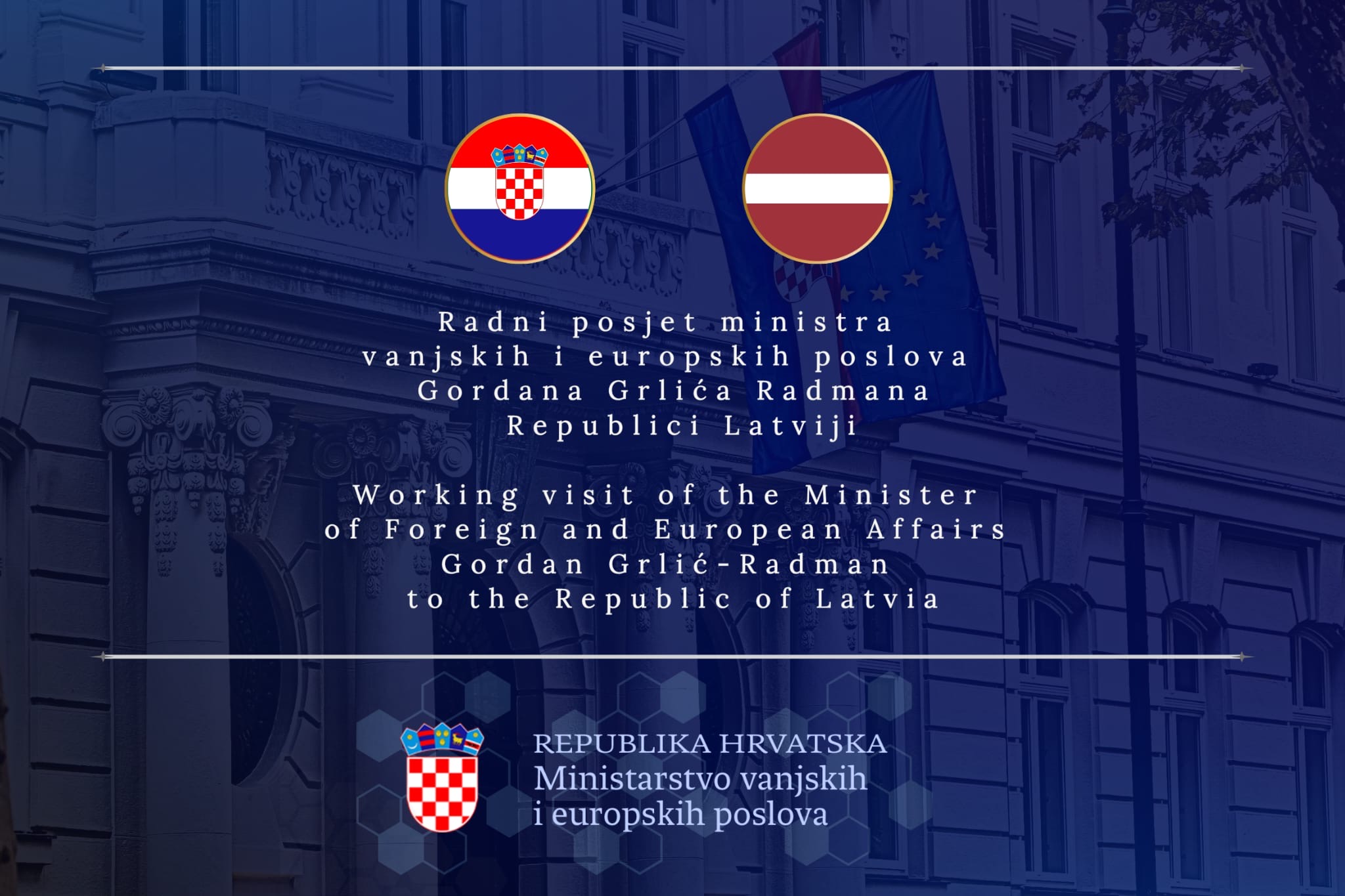 Ministarstvo vanjskih i europskih poslova RH - Ministar Grlić Radman u radnom posjetu Republici ...